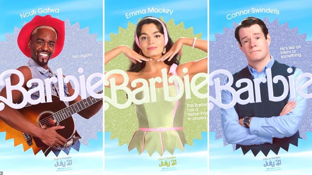 Nuevos posters de 'Barbie' revelan qué actores participarán en la cinta ...