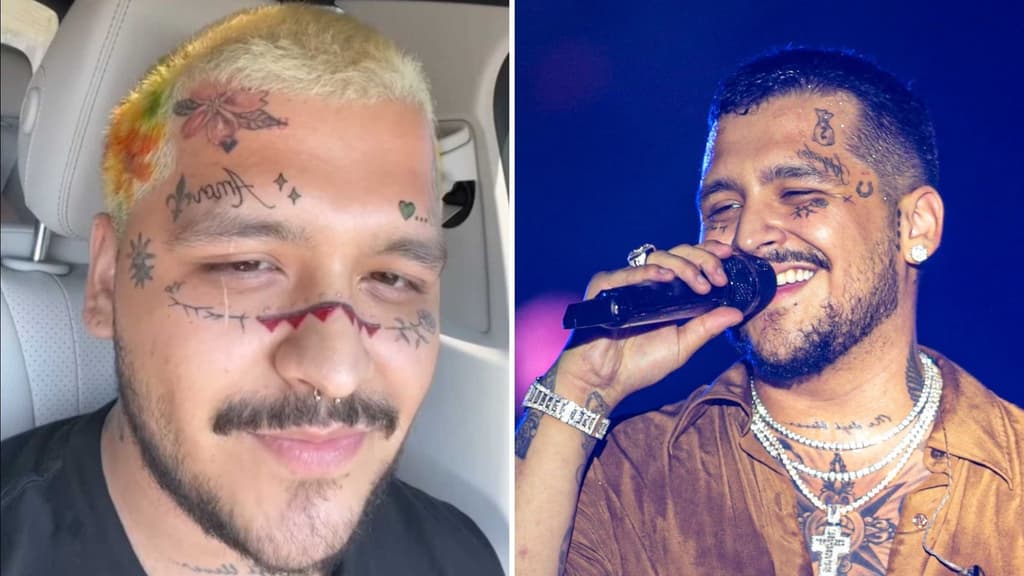Nodal reconoce que se hizo varios tatuajes en la cara "por rebeldía ...