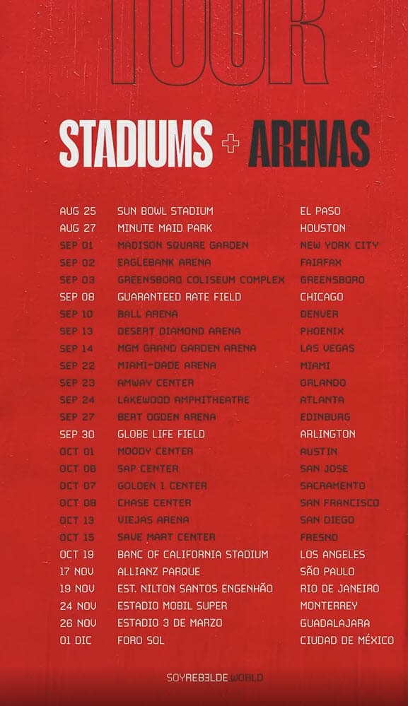 RBD confirma tour del reencuentro y revela las ciudades en las que se ...