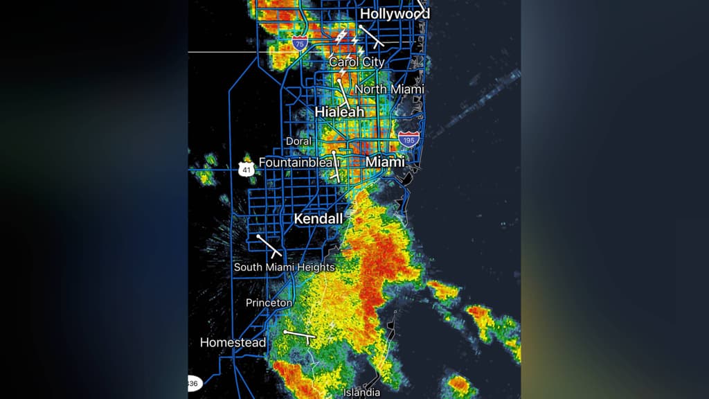Miami y Broward tendrán una jornada de fuertes lluvias, tormentas y ...