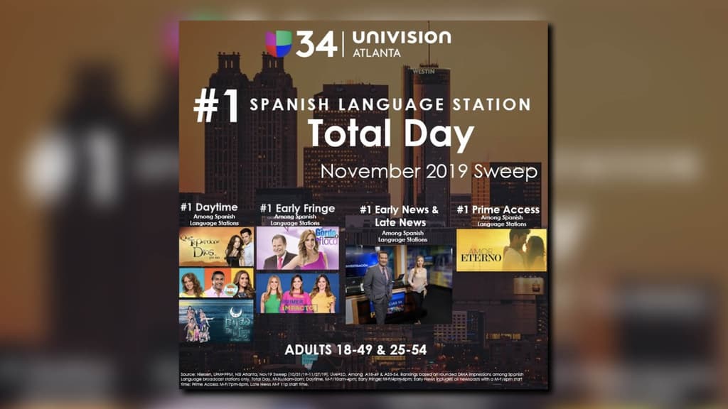 Somos Univision 34 Atlanta: primer canal en español en Georgia ...
