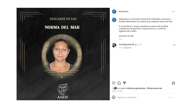 Muere Norma del Mar, actriz de ‘La Desalmada’ y ‘Fugitivas’: lo que se ...