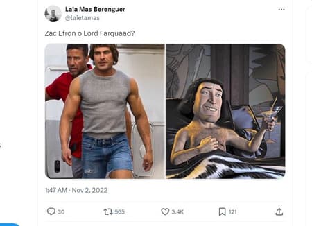 Zac Efron cambia de look y fans lo comparan con la versión humana de ...