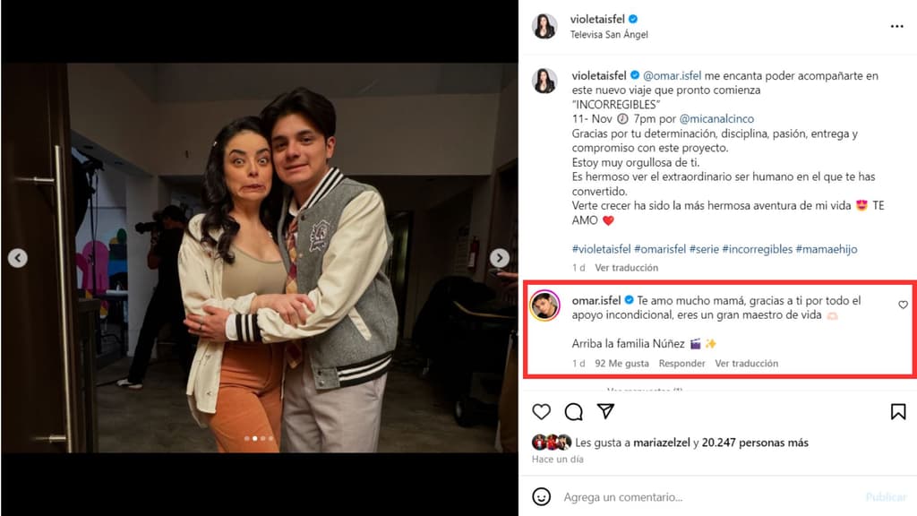 Hijo de Violeta Isfel debuta como actor junto a su mamá y su novia ...