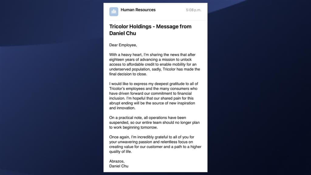 FBI detiene a Daniel Chu, fundador de Tricolor Auto, acusado de fraude ...