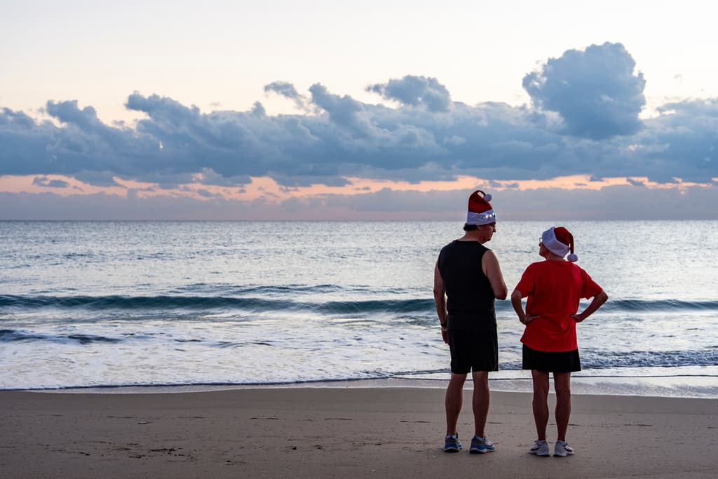 Así se celebra la mañana de Navidad en la playa de Palm Beach | Fotos ...