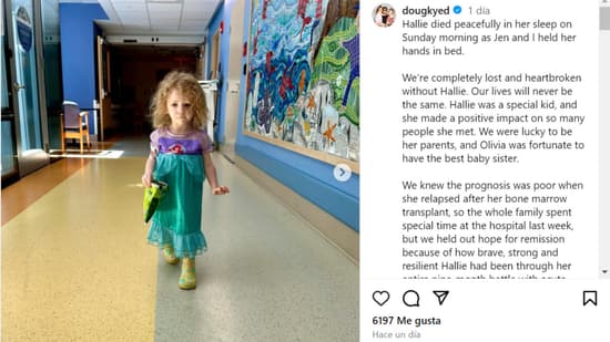 Muere hija de Doug Kyed, periodista deportivo: el cáncer se "salió de ...