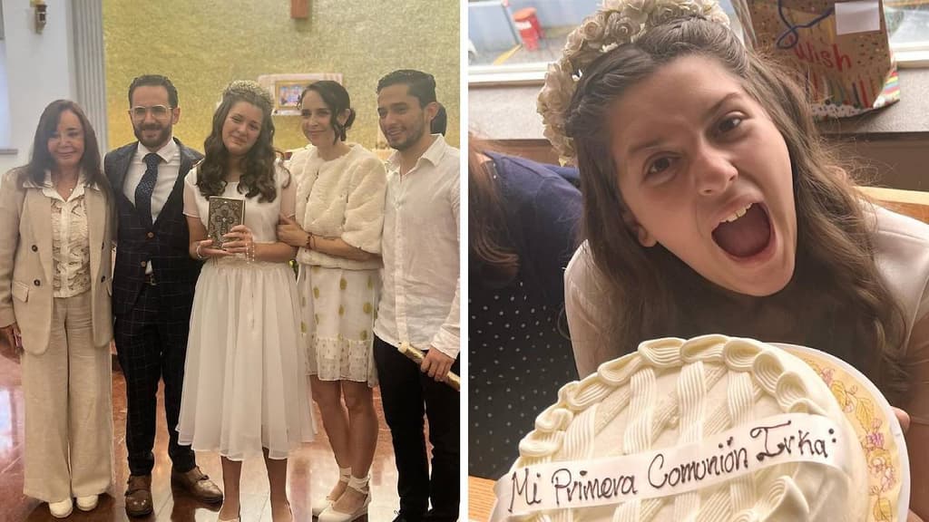 Hija de Irán Castillo hace su primera comunión y sorprende por lo ...