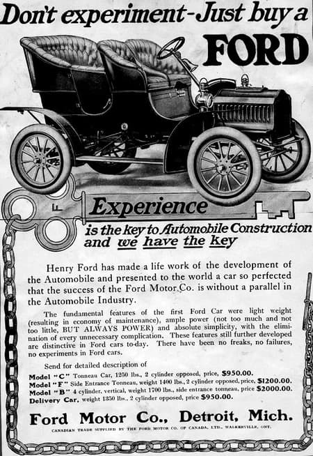 Historia visual de la publicidad automotriz: Desde 1888 hasta 1919 | A ...