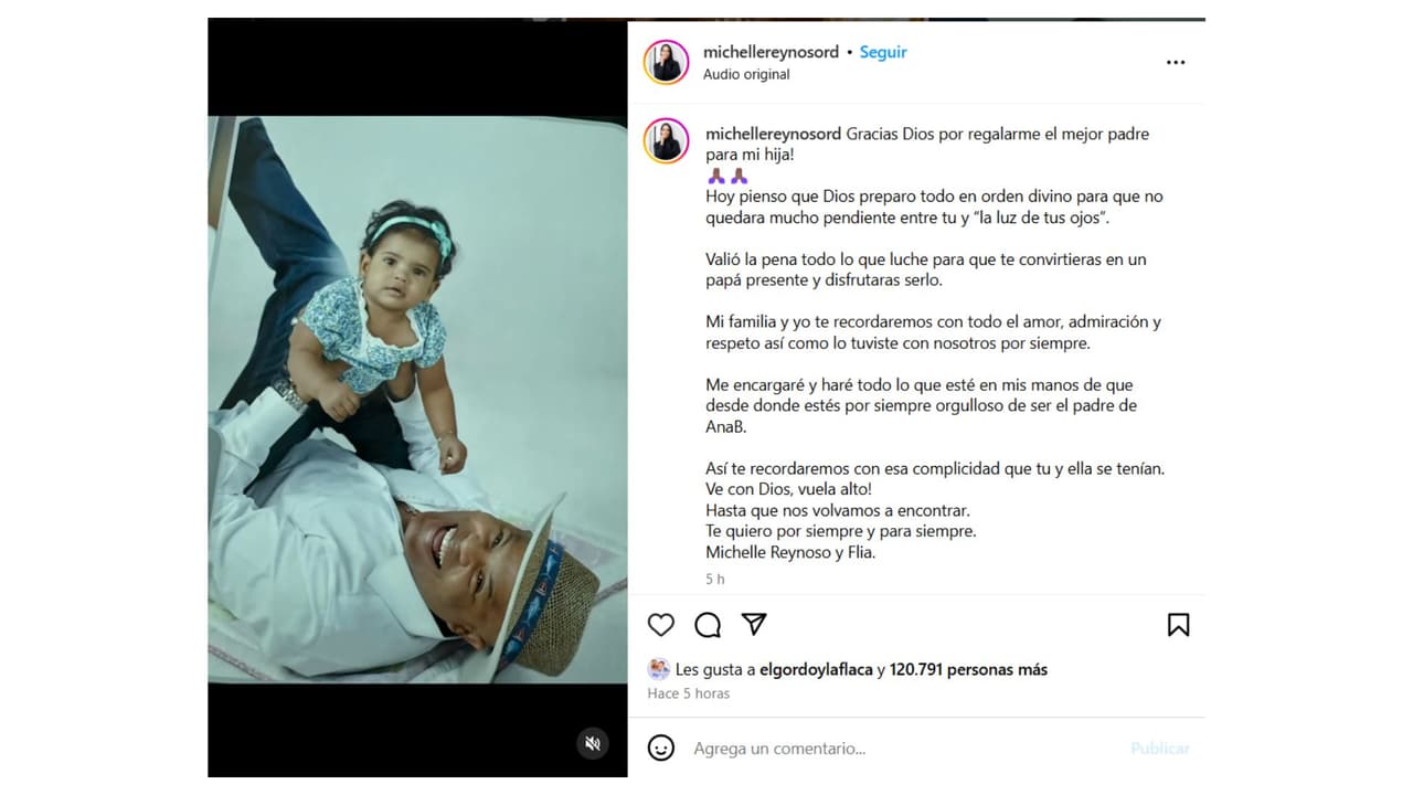 Rubby Pérez y Michelle Reynoso: madre de su hija Ana Beatriz lo despide con sentido mensaje ...