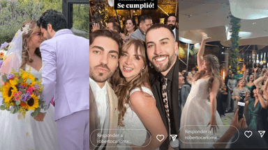 Con quién se casó Daniela Luján: imágenes de la íntima boda de la ...