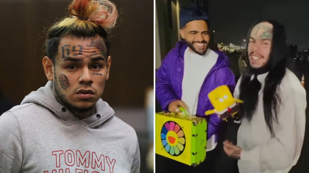 Tekashi 6ix9ine sale de prisión con collar de 2.2 millones de dólares ...