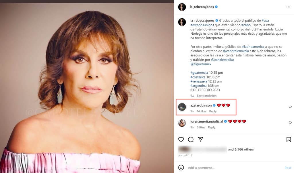 Muere Rebecca Jones: Azela Robinson, quien la sustituyó en Cabo ...
