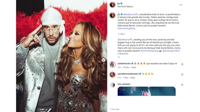 Super Bowl Bad Bunny: Jennifer López y Shakira le envían sus mejores ...