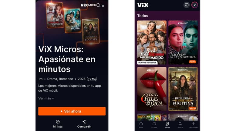 Los estrenos de ViX MicrO en febrero 2026: las micronovelas y ...