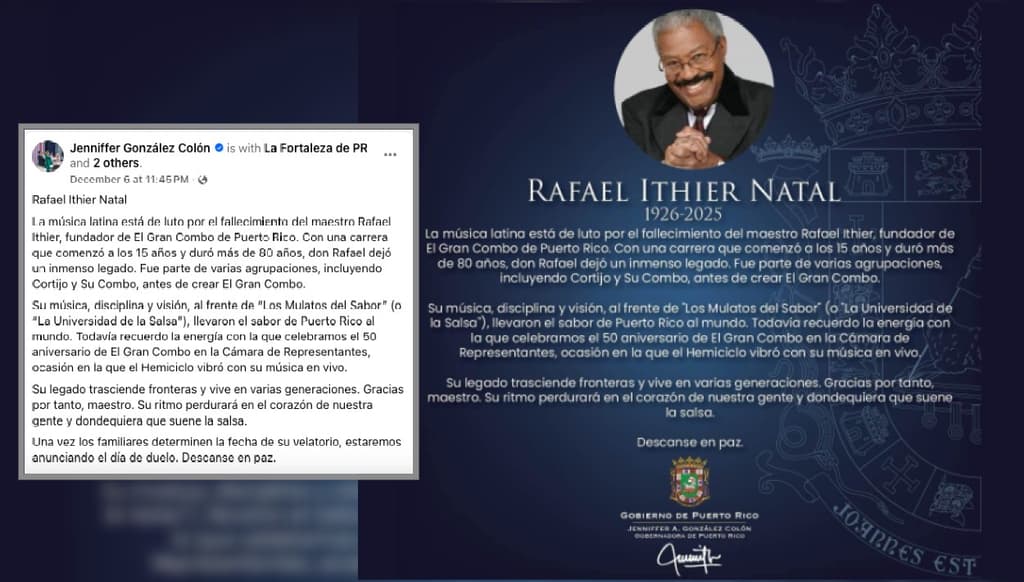 Gobernadora suma otro día de duelo por Rafael Ithier, fundador de El ...