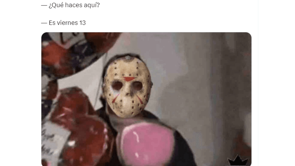 Memes sobre el viernes 13 y su supuesta mala suerte: Jason Voorhees es ...