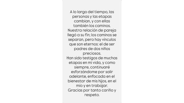 Ana Patricia anuncia su divorcio de Luis Carlos Martínez: “A lo largo ...