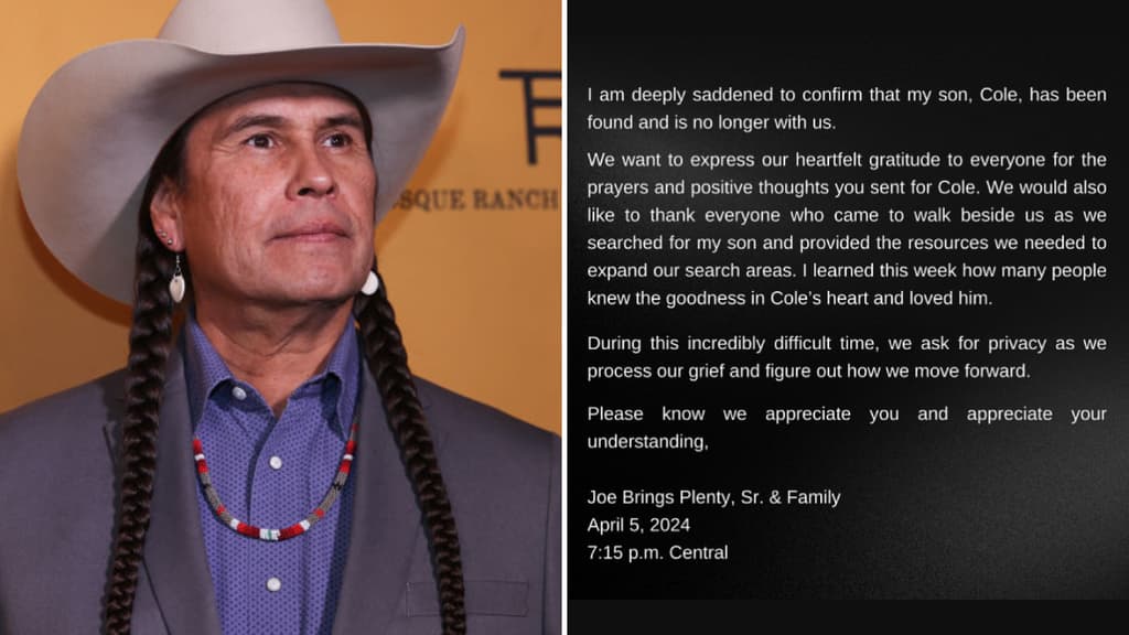 Muere Cole Brings Plenty, actor del universo 'Yellowstone' en Kansas ...