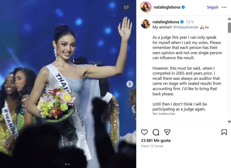 Fátima Bosch, Miss Universe 2025, llamada "falsa ganadora": jueza aviva controversia de Miss ...