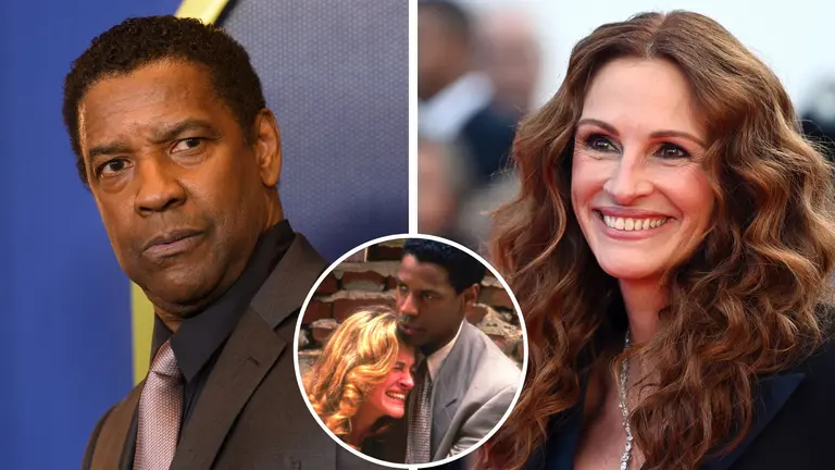Denzel Washington se negó a besar a Julia Roberts en la película ‘The Pelican Brief’ de 1993 ...