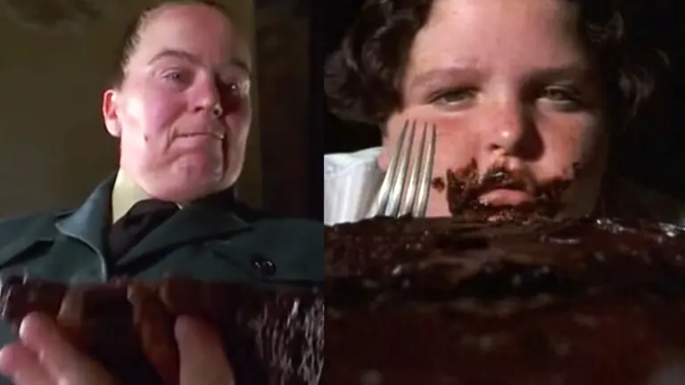 Elenco de Matilda recrea icónica escena de Bruce comiendo pastel (video ...