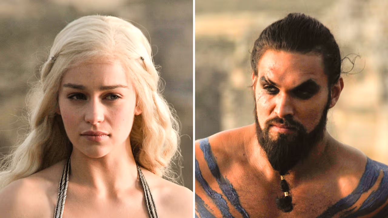 Emilia Clarke reveló que Jason Momoa y ella lloraron al grabar escenas ...