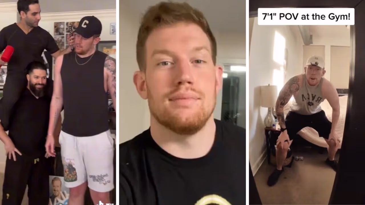Beau Brown se volvió un tiktoker famoso por medir más de dos metros y ...