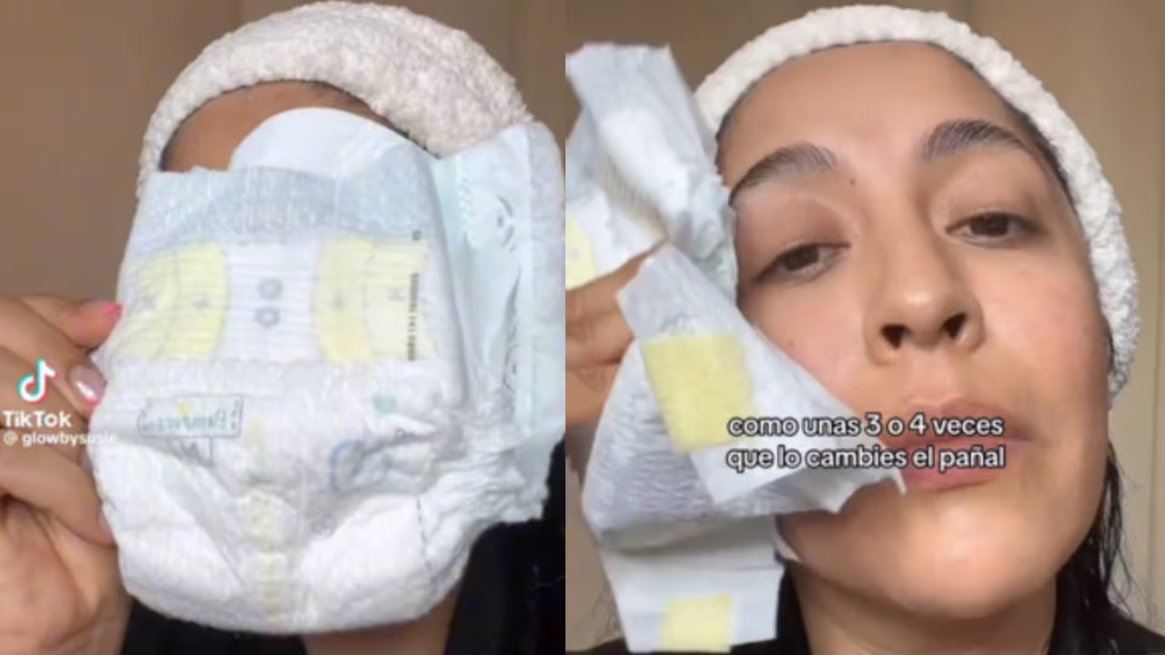 Mujer hace rutina de ‘skin care’ con pañales orinados en TikTok y la ...