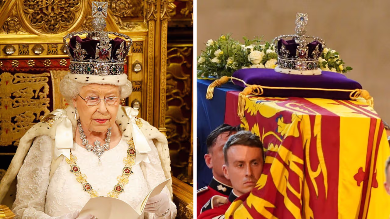 Internautas señalan que el ataúd de la reina Isabel II es de oro: la ...