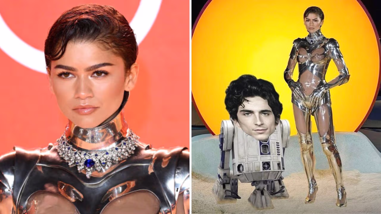 Zendaya asiste a la premire de Dune 2 en Londres con traje robótico de ...
