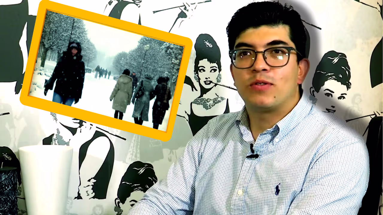 El clima no le impidió quedarse: él es Robert, el colombiano que lleva ...