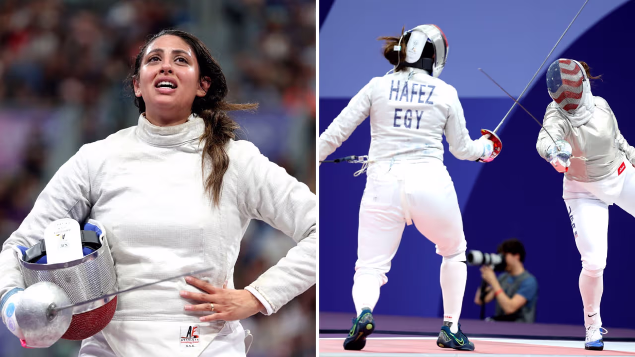 La esgrimista Nada Hafez compitió en los Juegos Olímpicos 2024 ...