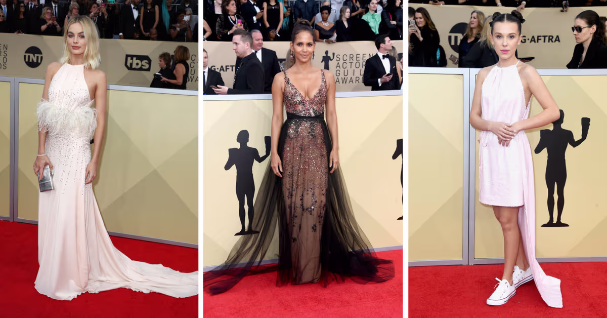 Millie Bobby Brown, Margot Robbie y otros increíbles looks en los SAG ...
