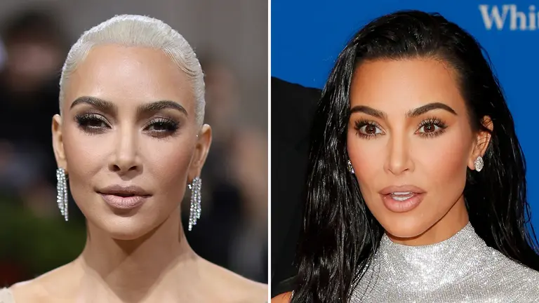 Kim Kardashian mostró su rostro sin maquillaje en un video de su marca de cuidado de la piel ...