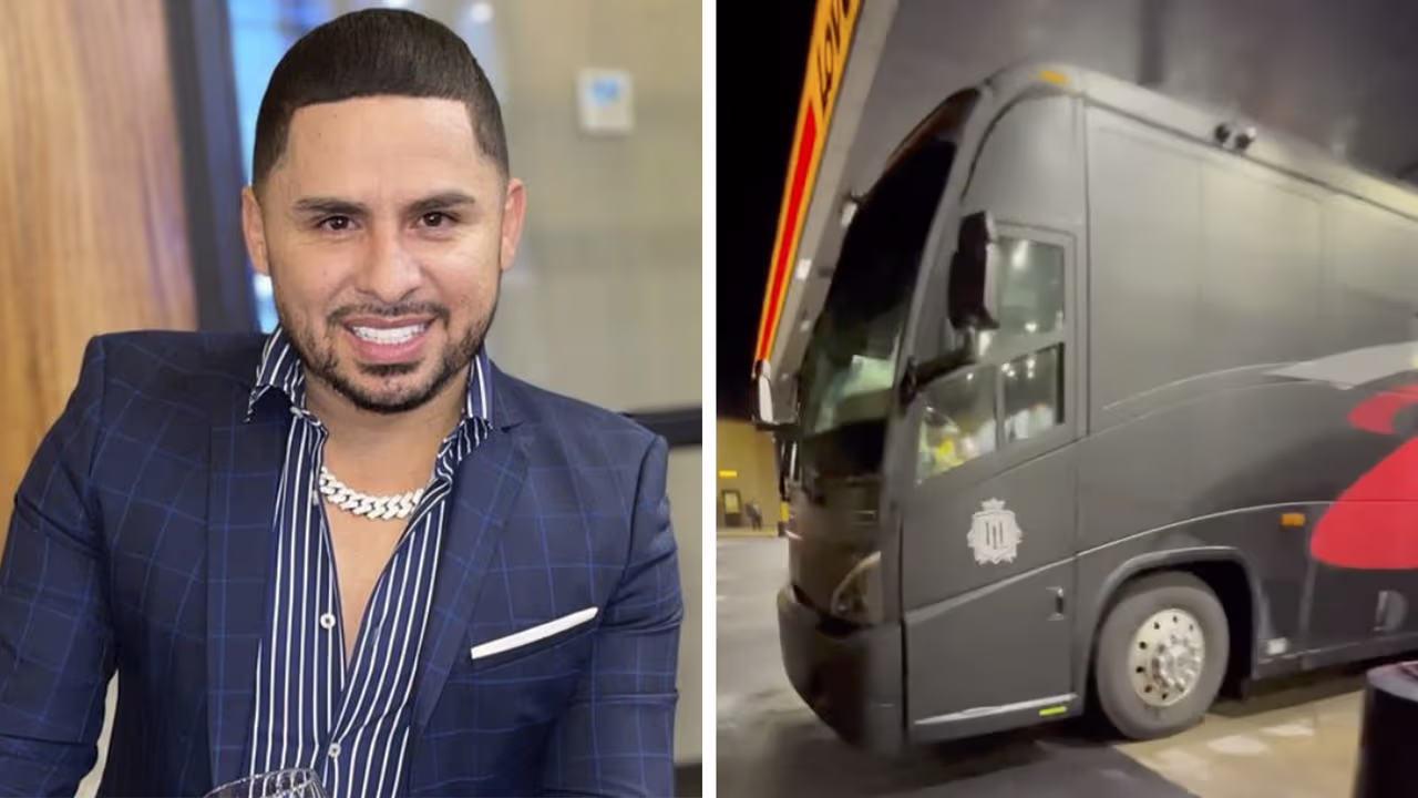 Larry Hernández presumió los lujosos detalles de su autobús de giras ...