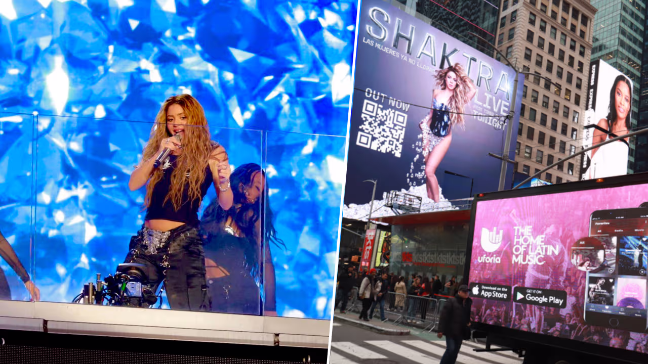 Shakira hace historia en Times Square con un concierto sorpresa ...