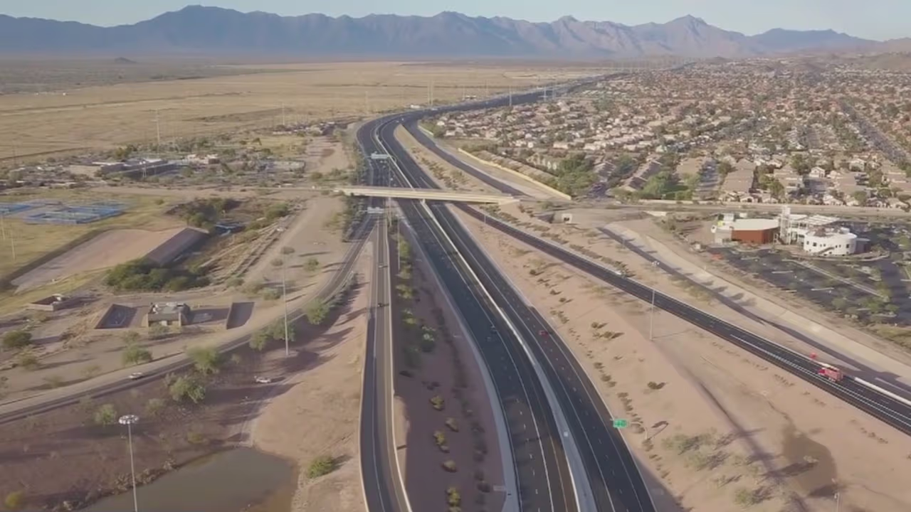 Inauguran nuevo tramo de la Autopista 202 al sur de Phoenix | Video ...