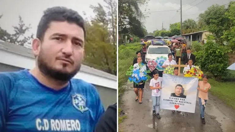 Regresó en un ataúd: despiden en El Salvador al migrante asesinado en ...