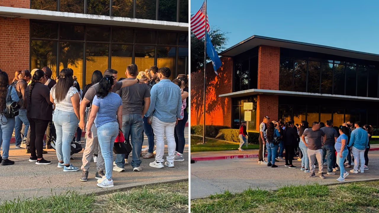 Inmigrantes regresan a la oficina de ICE en Dallas sin saber qué pasará ...
