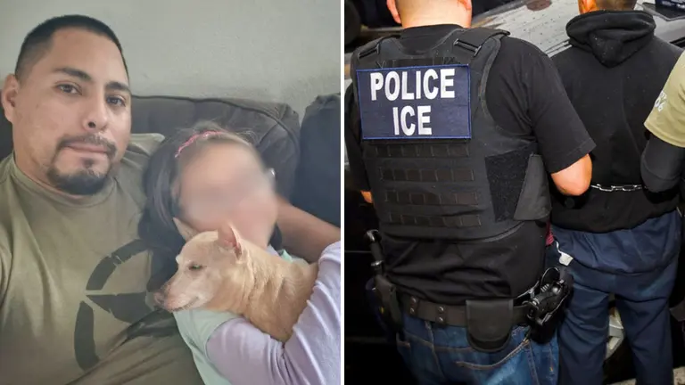 Silvano Torres, un padre hispano, es detenido por ICE afuera de su casa y días después logra su ...