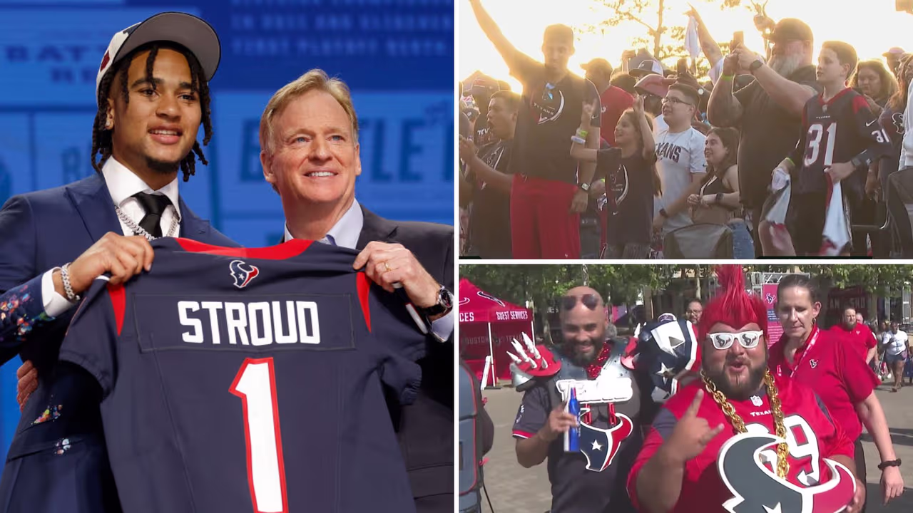 Así vivieron la fiesta del ‘Draft’ de NFL los fanáticos de los Houston ...