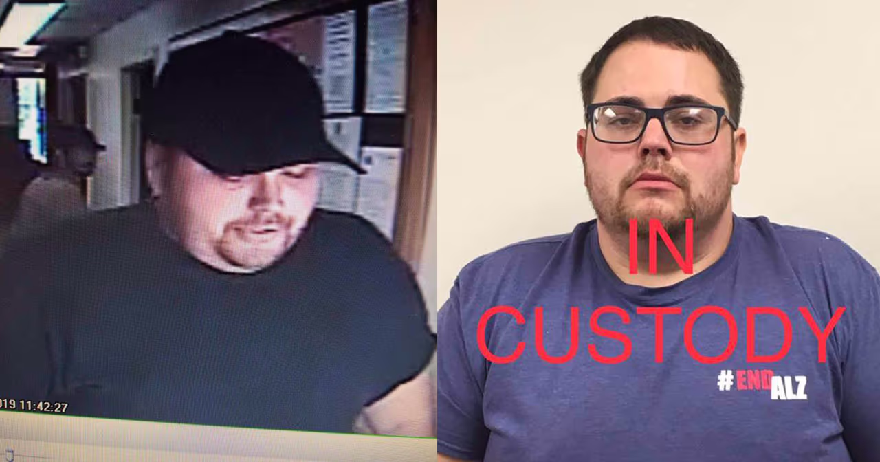 Heath Edward Bumpous fue arrestado como sospechoso de robar el Citizens ...