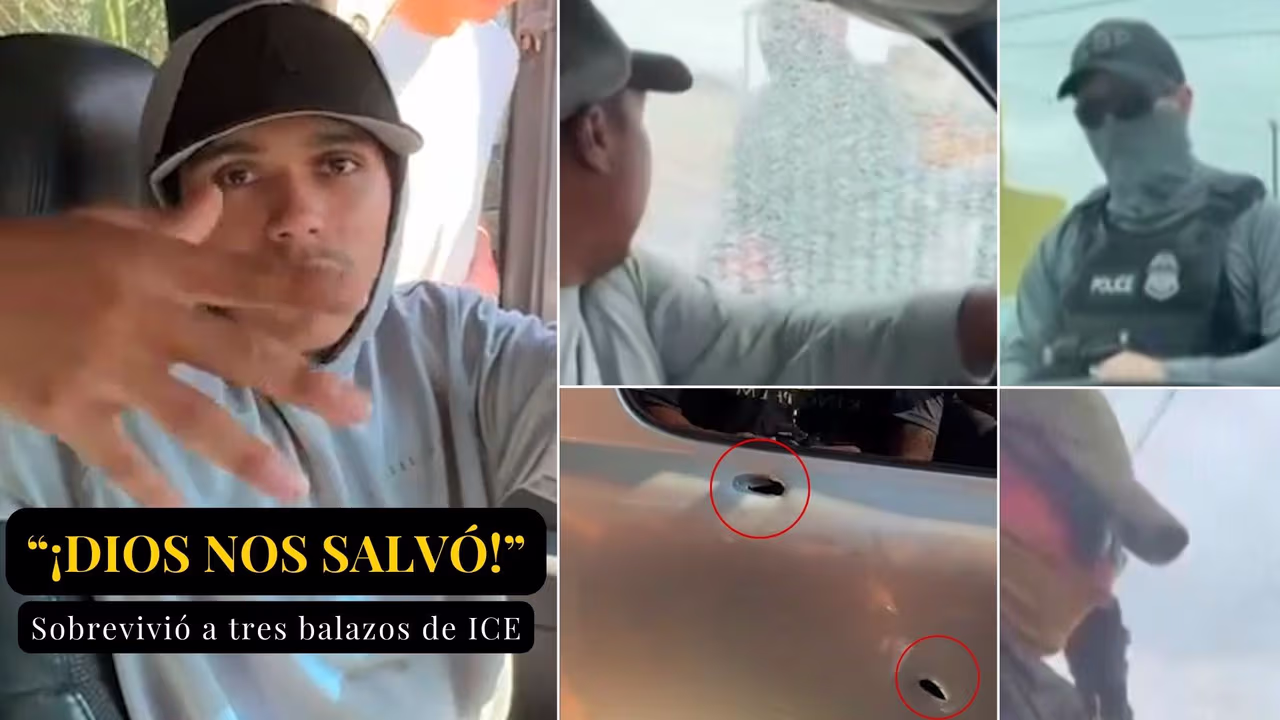 Sobrevivió a tres balazos de ICE: “Dios nos salvó” | Testimonio desde ...