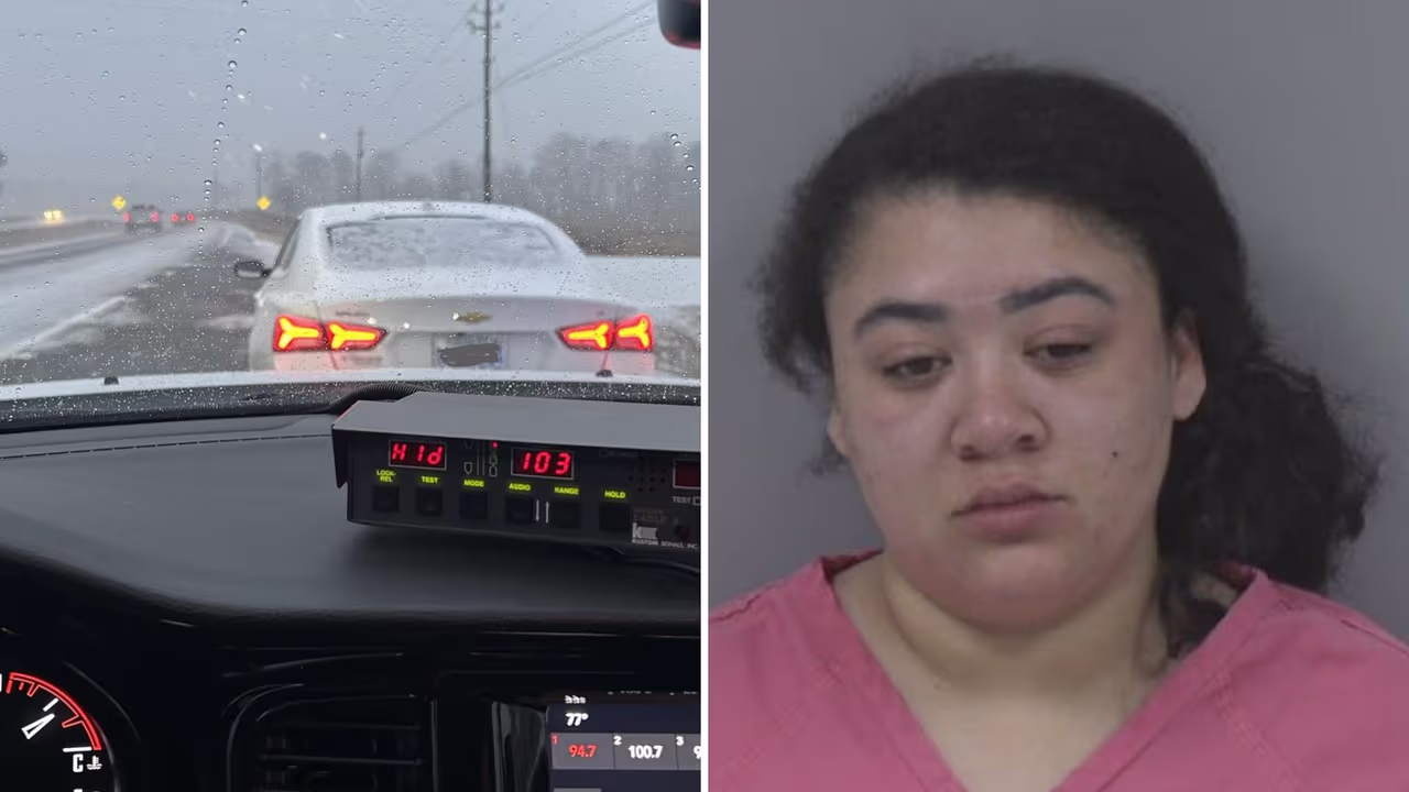 Mujer es arrestada por manejar a 103 mph en la nieve con un bebé y ...