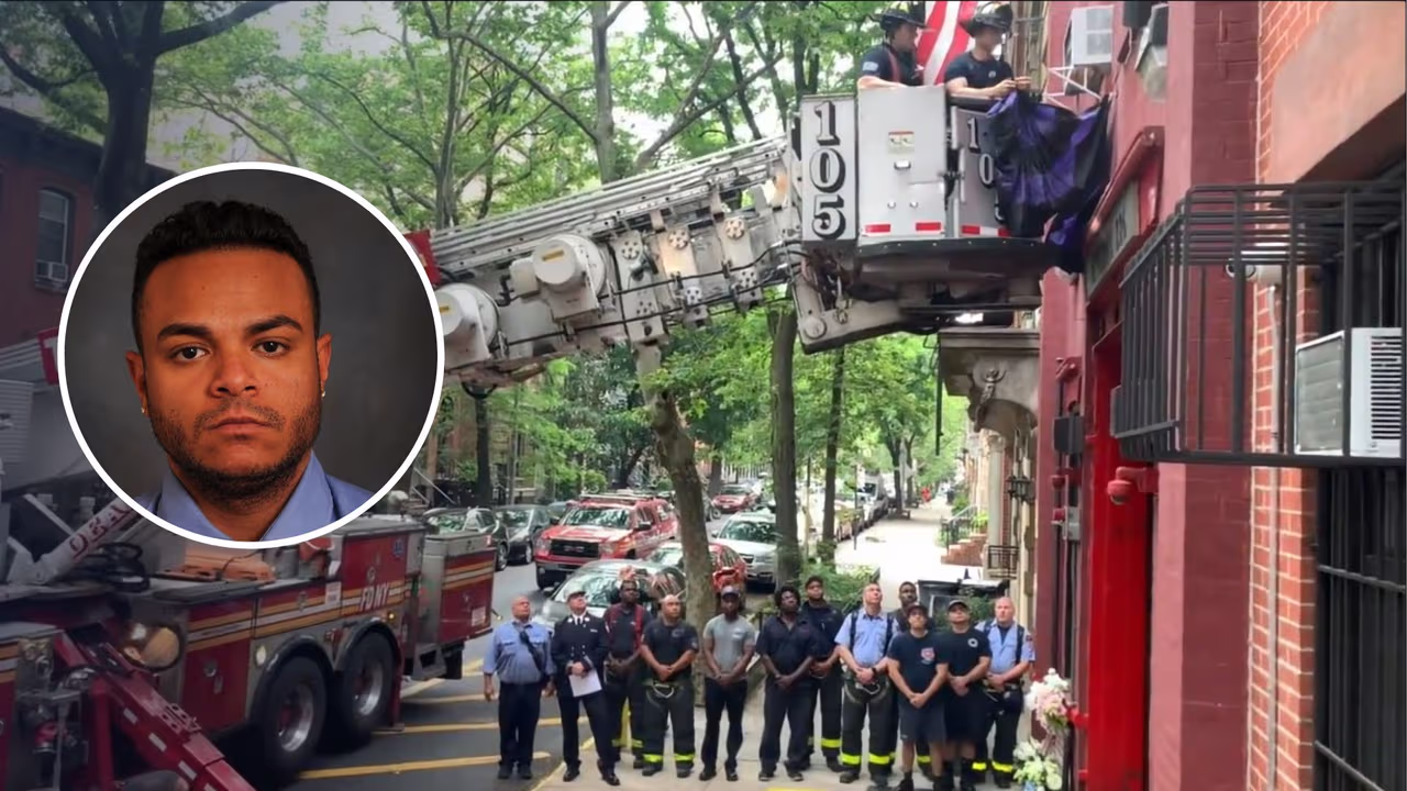 Bomberos de Nueva York homenajean a Mar Batista, compañero que falleció ...