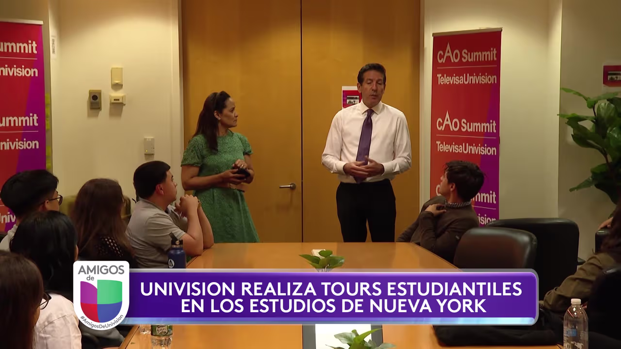 UNIVISION REALIZA TOURS ESTUDIANTILES EN LOS ESTUDIOS DE NUEVA YORK ...