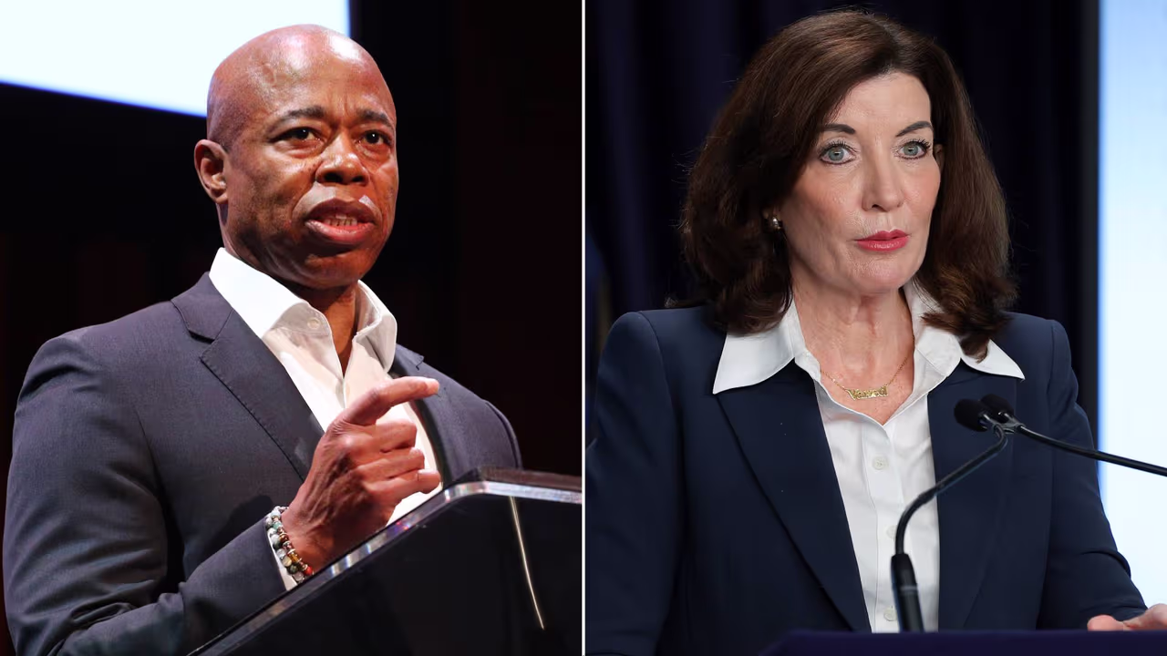 Eric Adams y Kathy Hochul se reúnen para hablar sobre las armas en ...