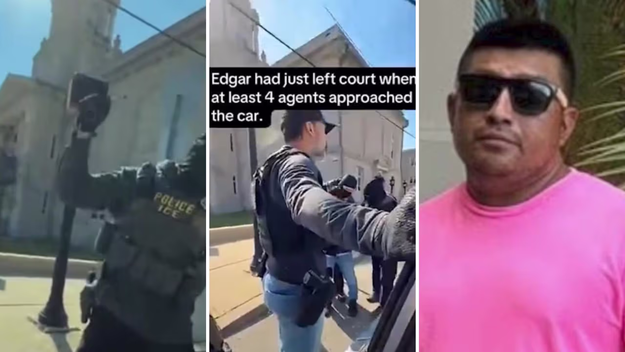 Mujer graba el momento exacto en que ICE detiene a su esposo Edgar ...
