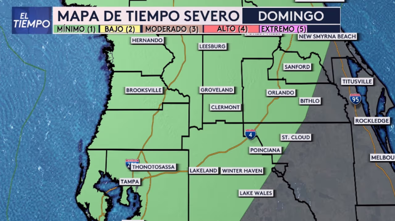 Frente frío en Florida causa alerta de tiempo severo, lluvias, fuertes ...